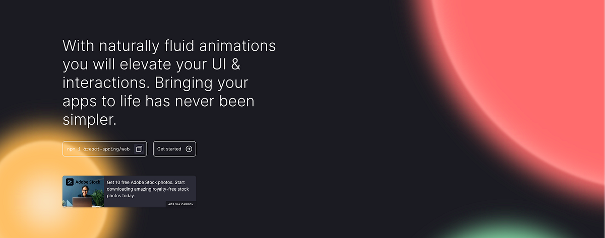 用 React useSpring 讓網頁動起來！. 在網頁中做動畫，常見的方式是在 CSS 裡面設定 animation 或是… | by ...