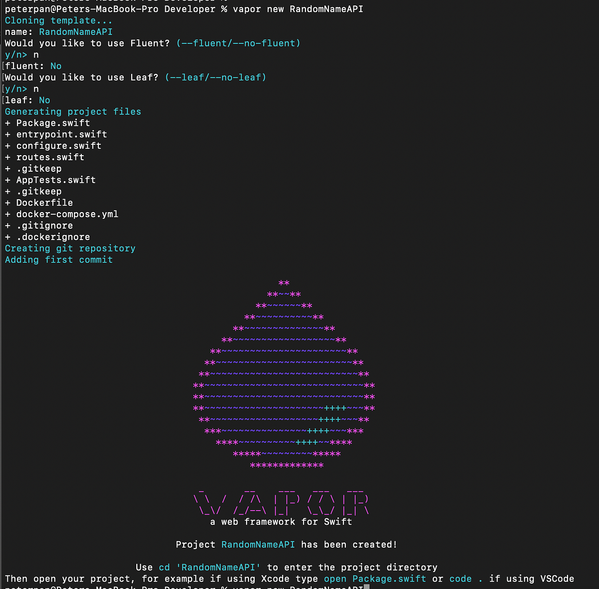 使用 Swift Vapor 開發回傳隨機名字的 API. 隨著各式各樣 server-side Swift web framework… | by 彼得潘的 iOS App ...