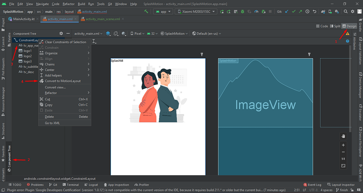 Membuat animation dengan Motion Layout di Android Studio | by Lalu Naufal Azmi | Medium