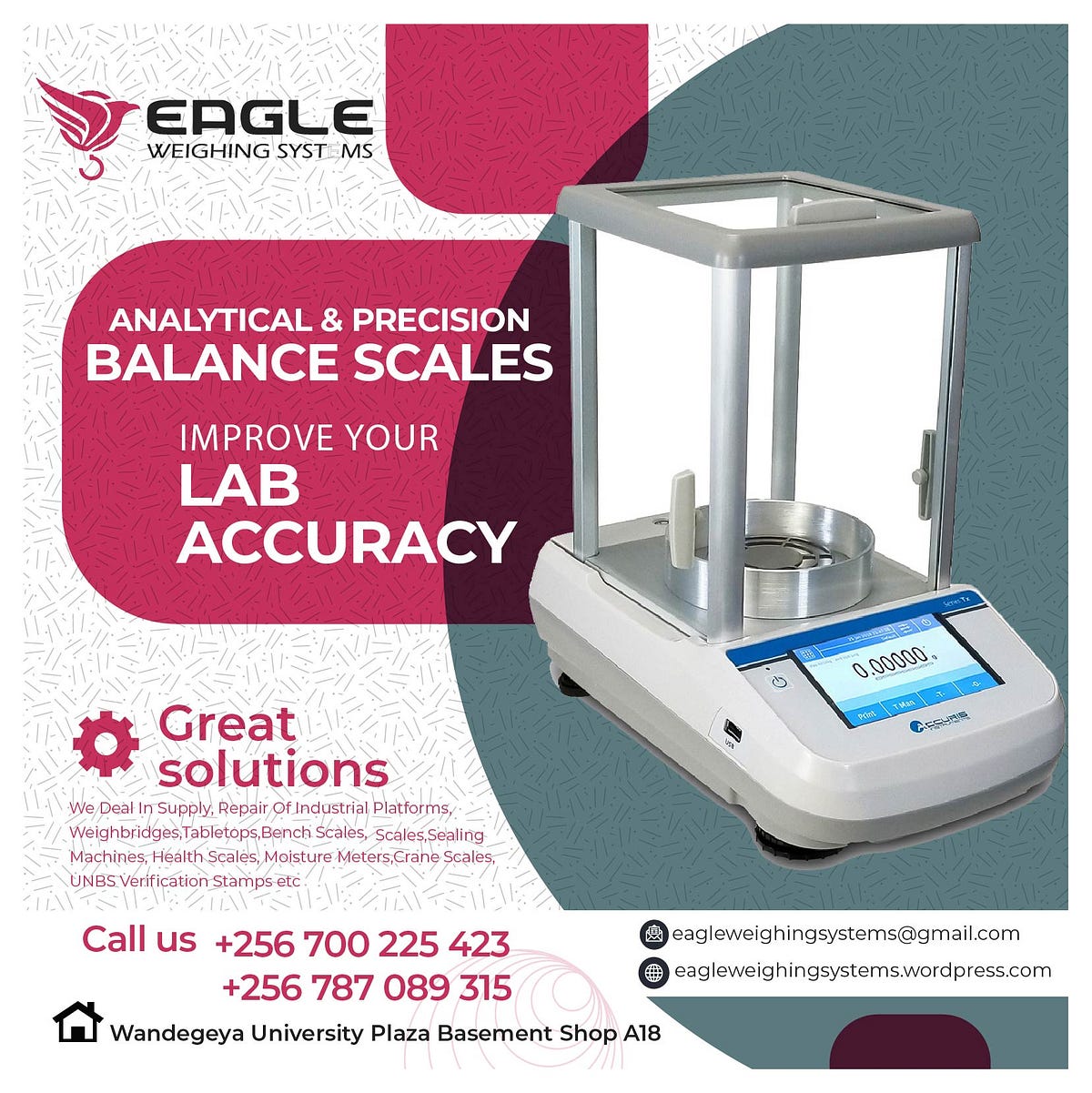 Laboratory Weighing scales price range in Uganda +256 787089315 ...