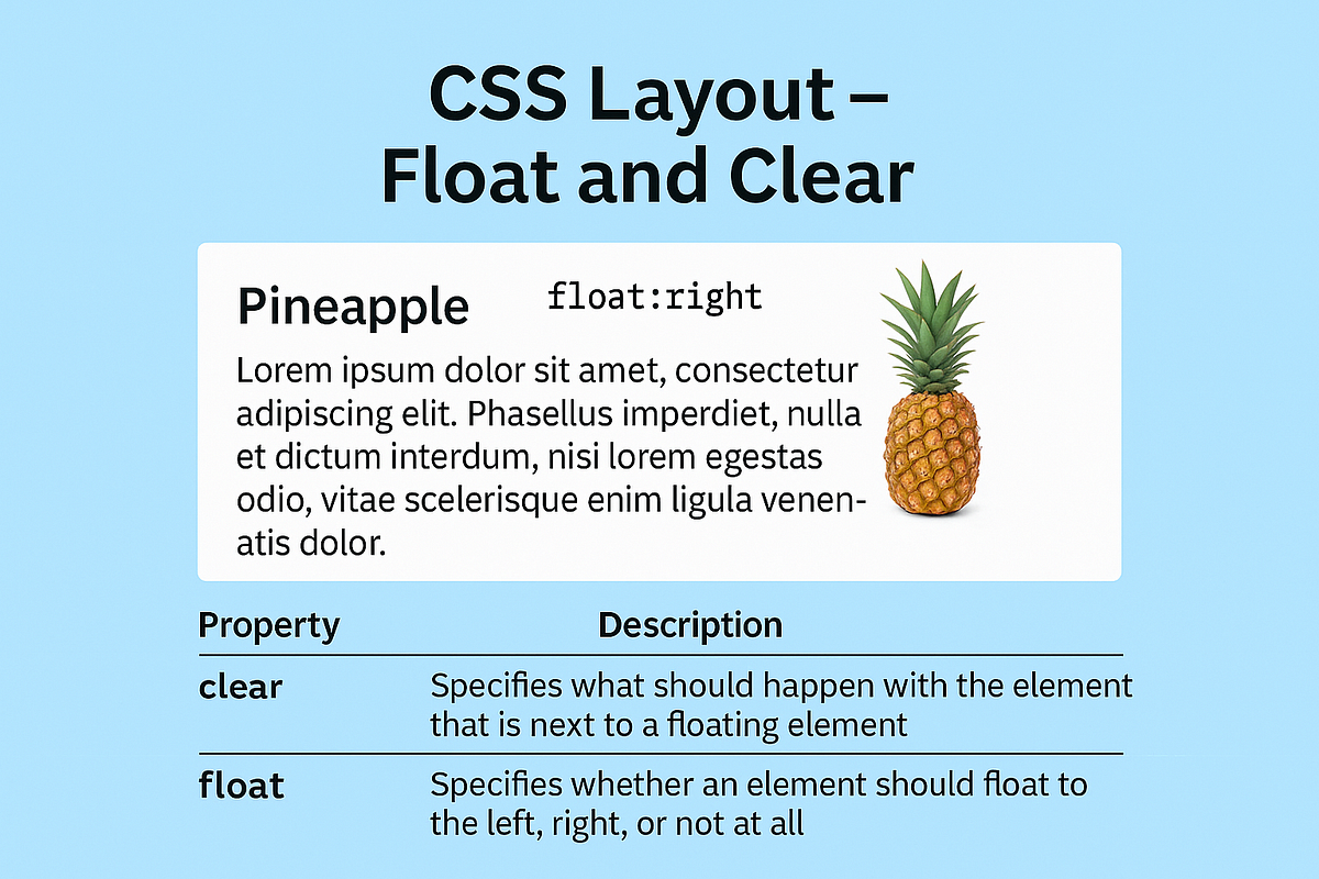 Mastering CSS Layout with Float and Clear | by Er Raj Aryan | Aug, 2025 ...