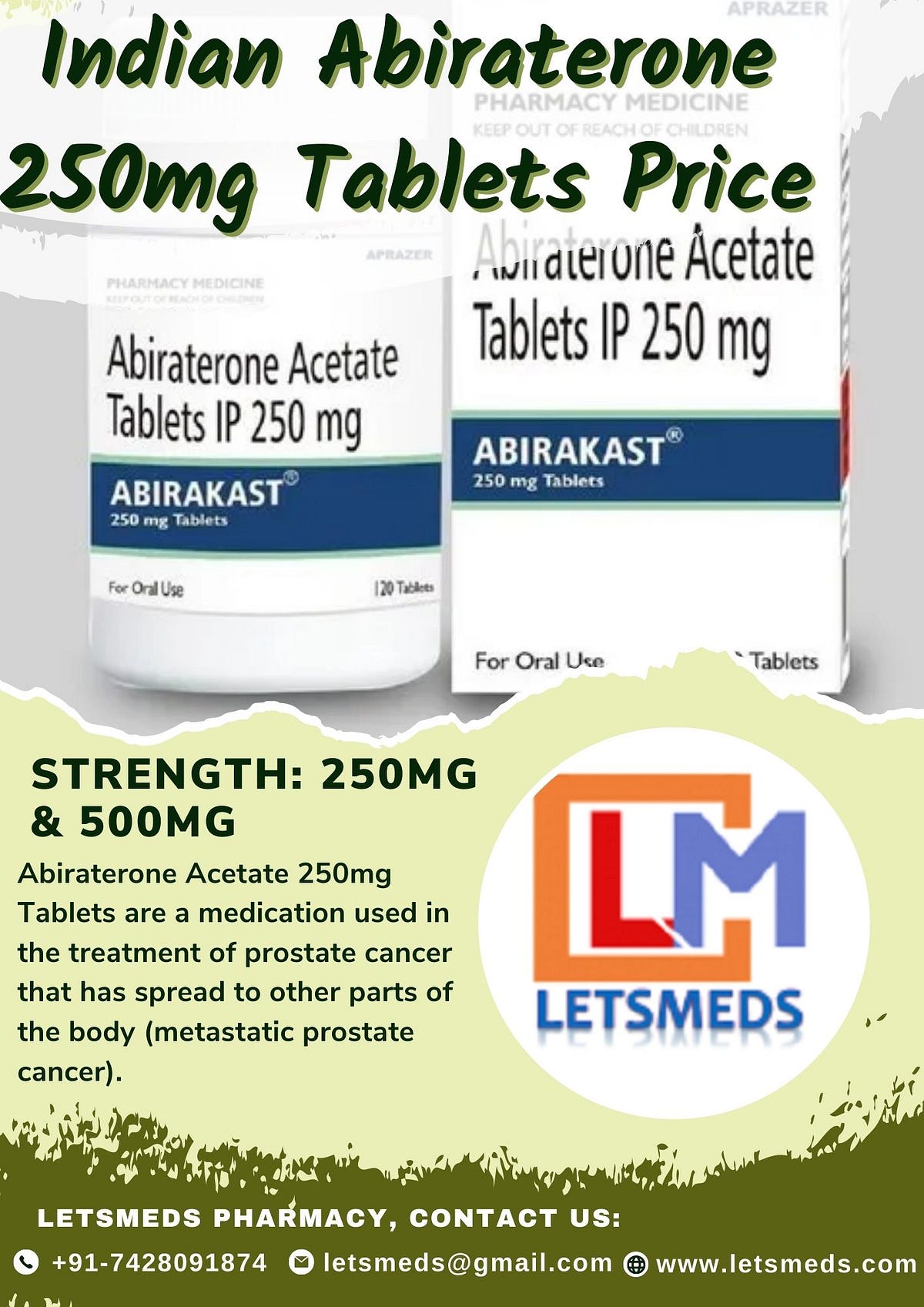Generic Abiraterone 500mg Tablets Online Wholesale USA, UAE, Dubai | by ...