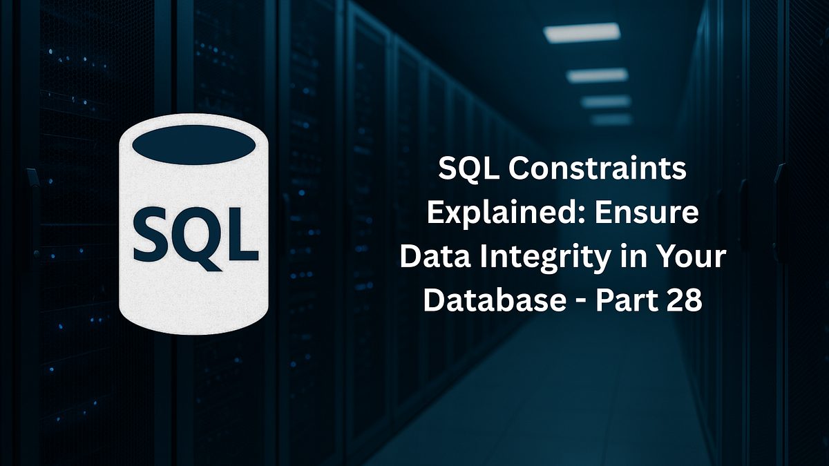SQL Constraints Explained: Ensure Data Integrity in Your Database | by codingsprints ...