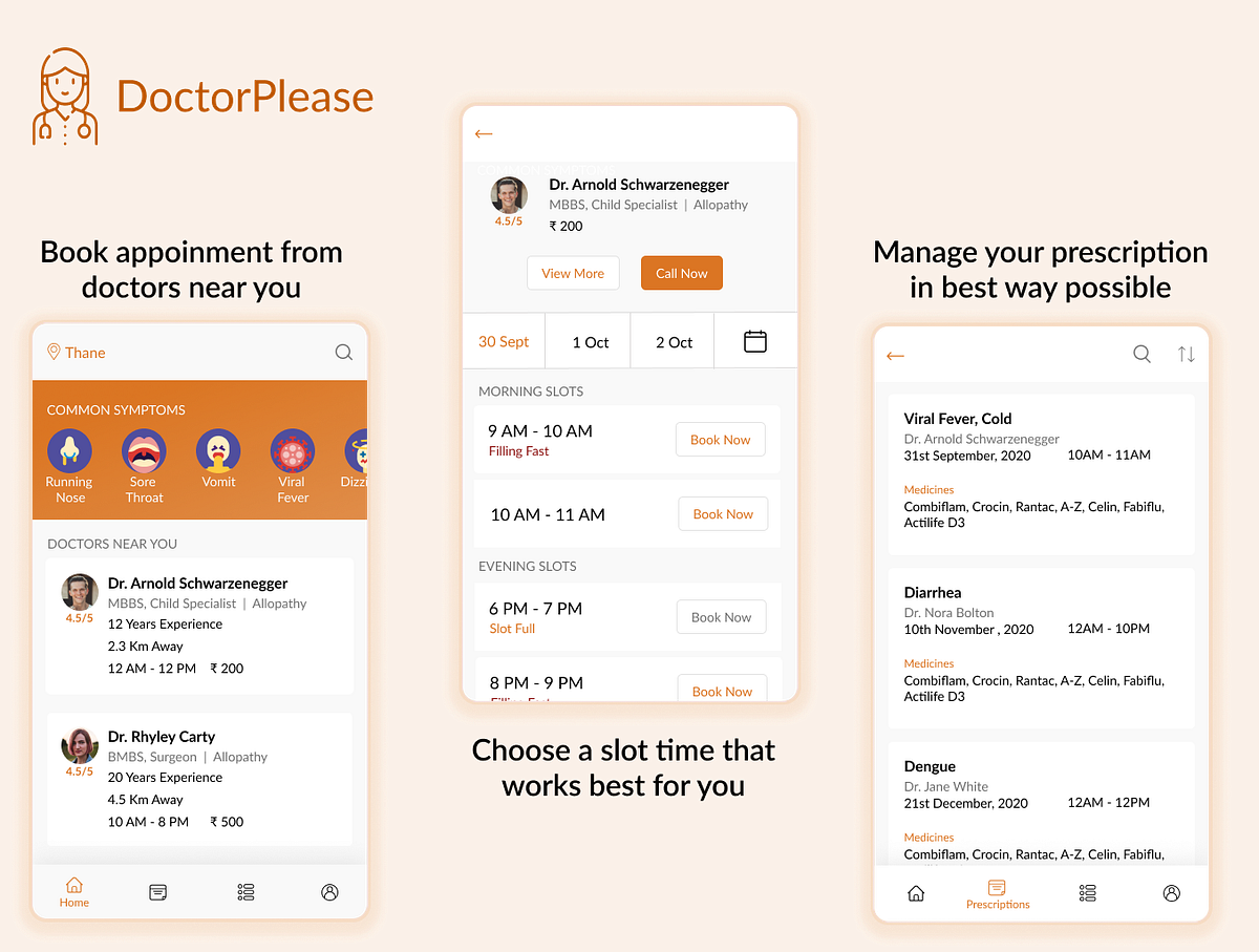 DoctorPlease — An application which connects you to the doctor — UI/UX ...