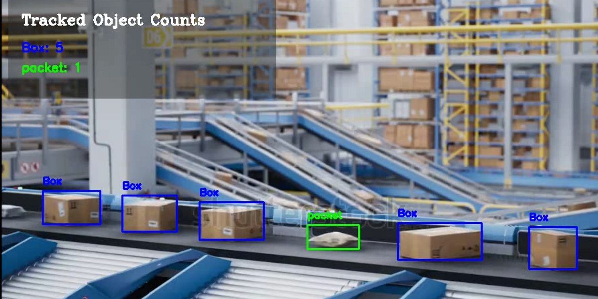 🚀 Enhancing Object Counting On Automated Conveyor Belts With Yolov8 And Bytetrack 📦🎥 By Aftab