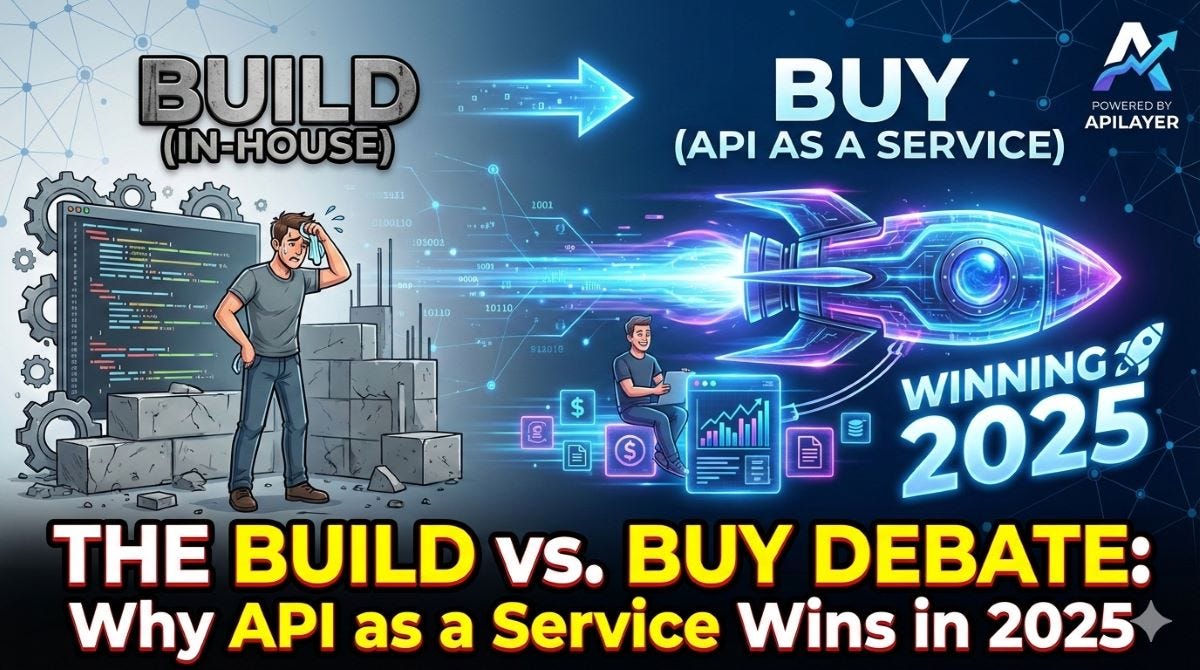 The Build vs. Buy Debate: Why “API as a Service” Is Winning in 2025 ...