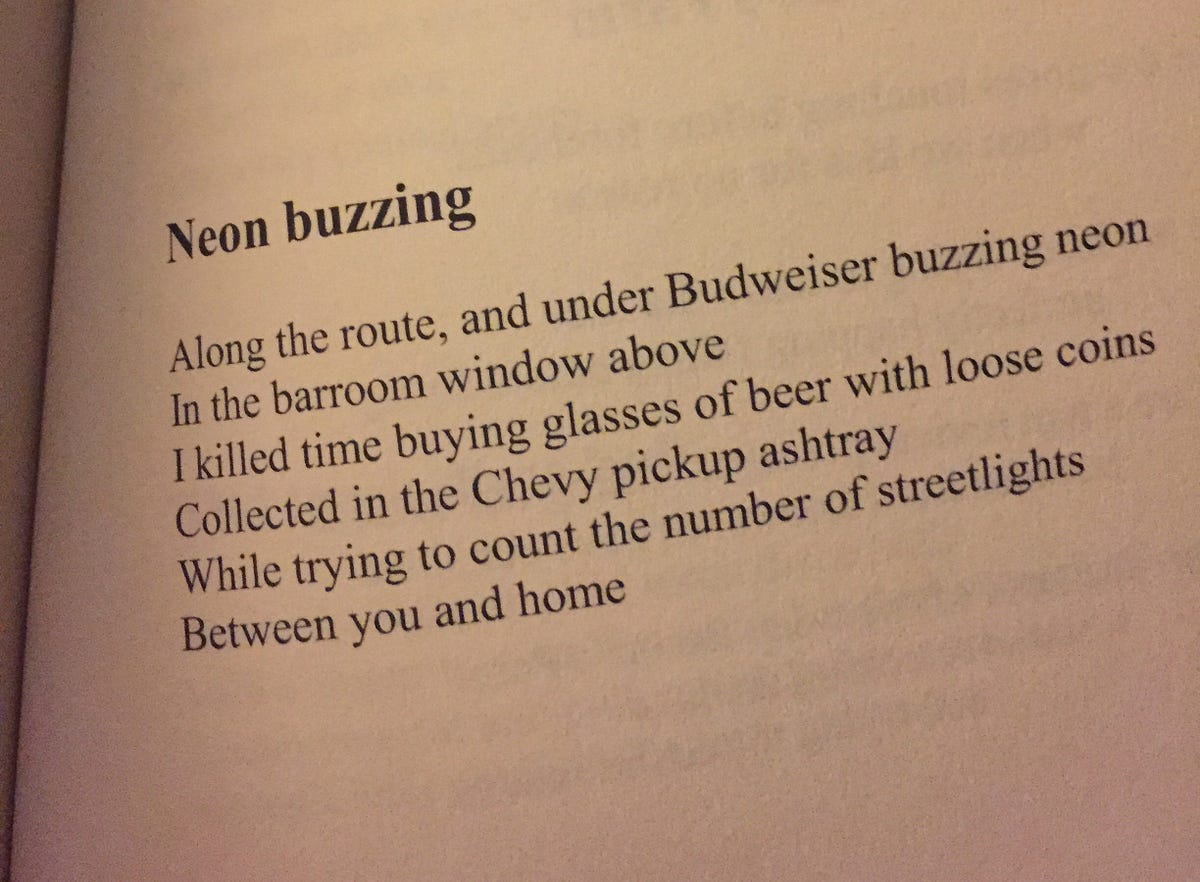 Poetry / “Neon buzzing”. www.stevenharz.com | by Steven Harz | Medium