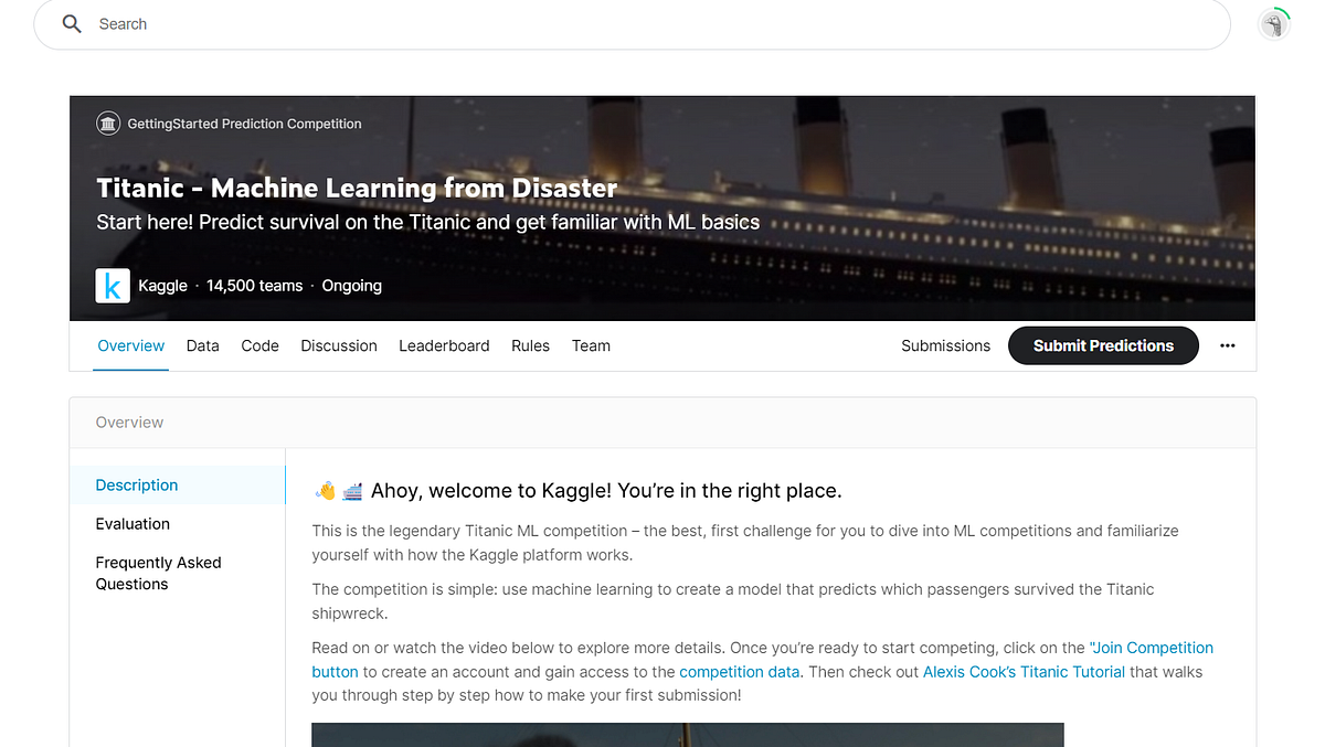 Write your First Machine Learning Model with Kaggle | by Pudding | Medium