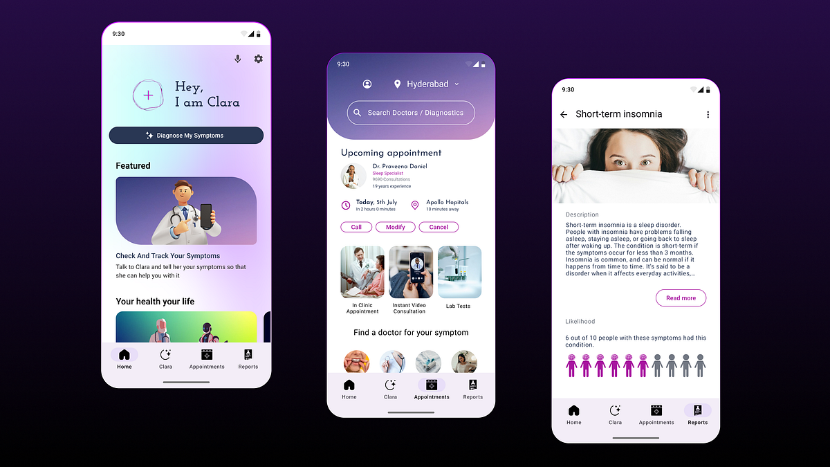 Clara — How I designed an AI Symptom Diagnosis App | by Yash Saxena ...