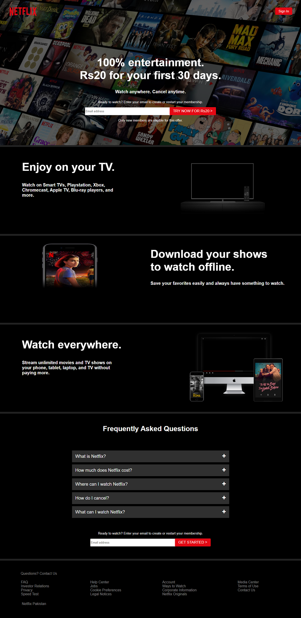 Netflix Home Page Project. This is my first final project of… | by ...