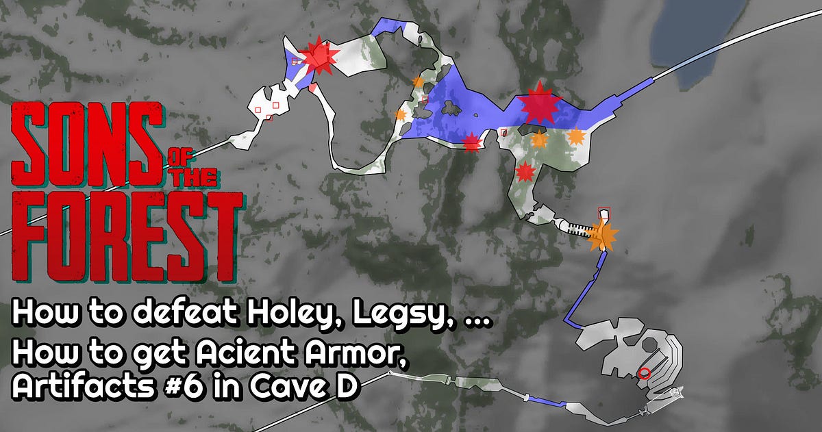 🚁Cave D. ③ IS Area (Acient Armor, Artifacts #6) | Sons of the Forest ...