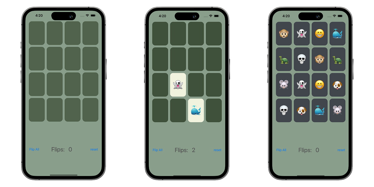 (Swift) 使用 MVC 架構製作翻牌配對遊戲. 新增一個 button 到 storyboard 中，並設定… | by YEN HUNG CHENG | 彼得潘的 Swift iOS ...