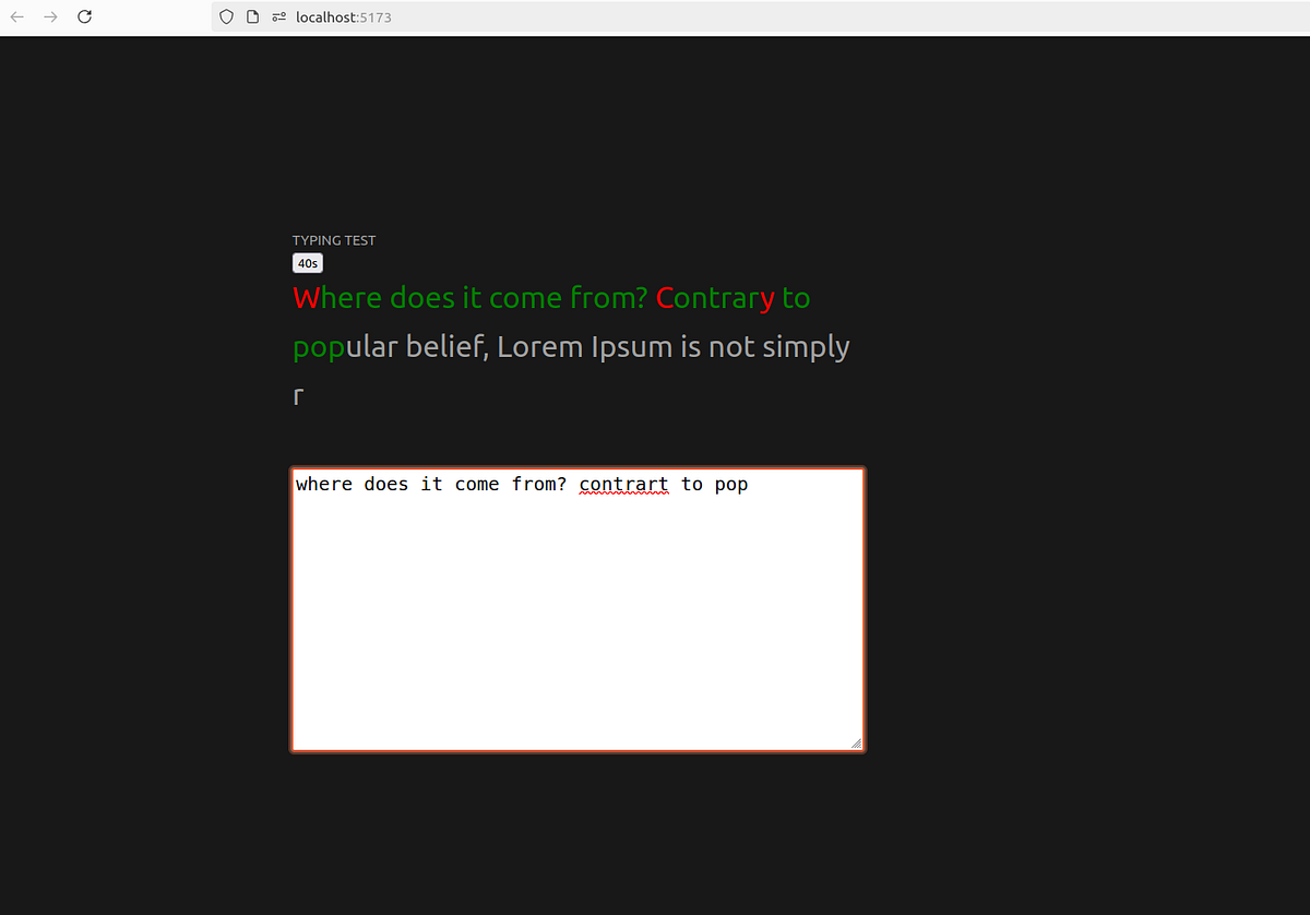 How to make Typing Test game in Vue js | by Preetikapandey | Medium