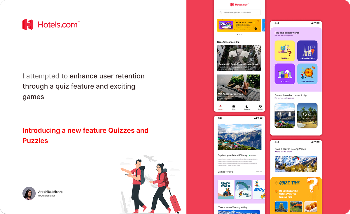 An attempt to enhance user retention through a quiz feature and ...