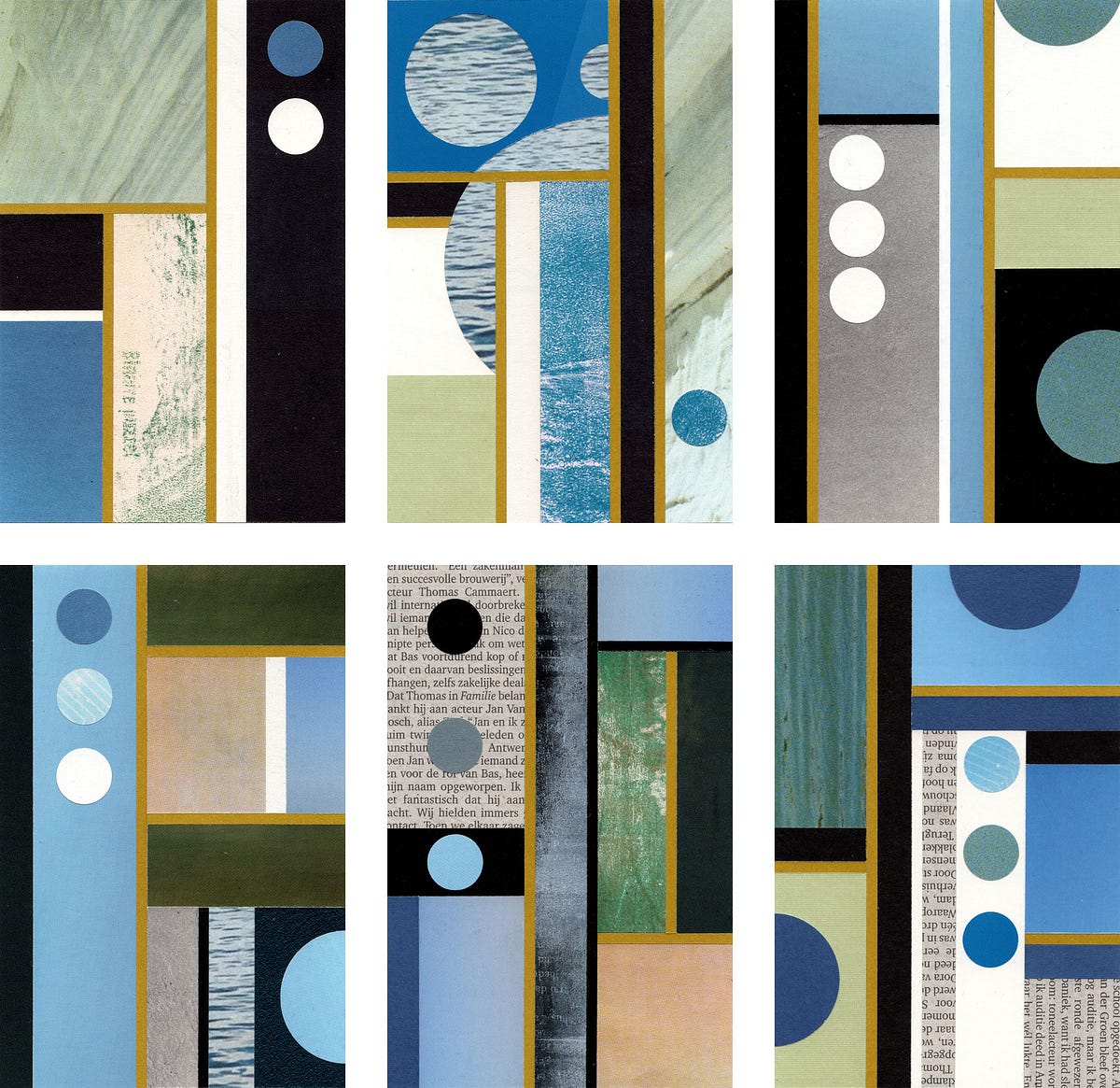 The 29'er Collage Series. A series of small abstract collages | by Iban ...