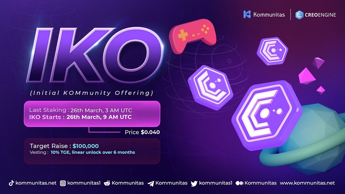 Kommunitas x Creo Engine IKO Details | by Kommunitas Official | Medium