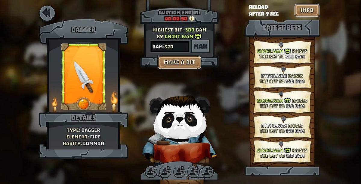 Auction mechanics | NFT Panda: World of Fantasy | by NFT Panda | Medium