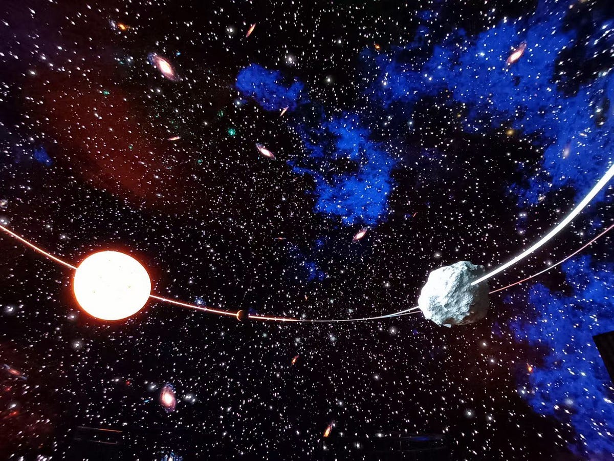 You can image the universe is appearing on the led screen? - Jerry ...