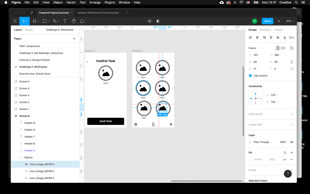 Challenge 2: Wireframing. UX UI Ironhack Bootcamp Prepwork | by Petra Kühnle | Medium