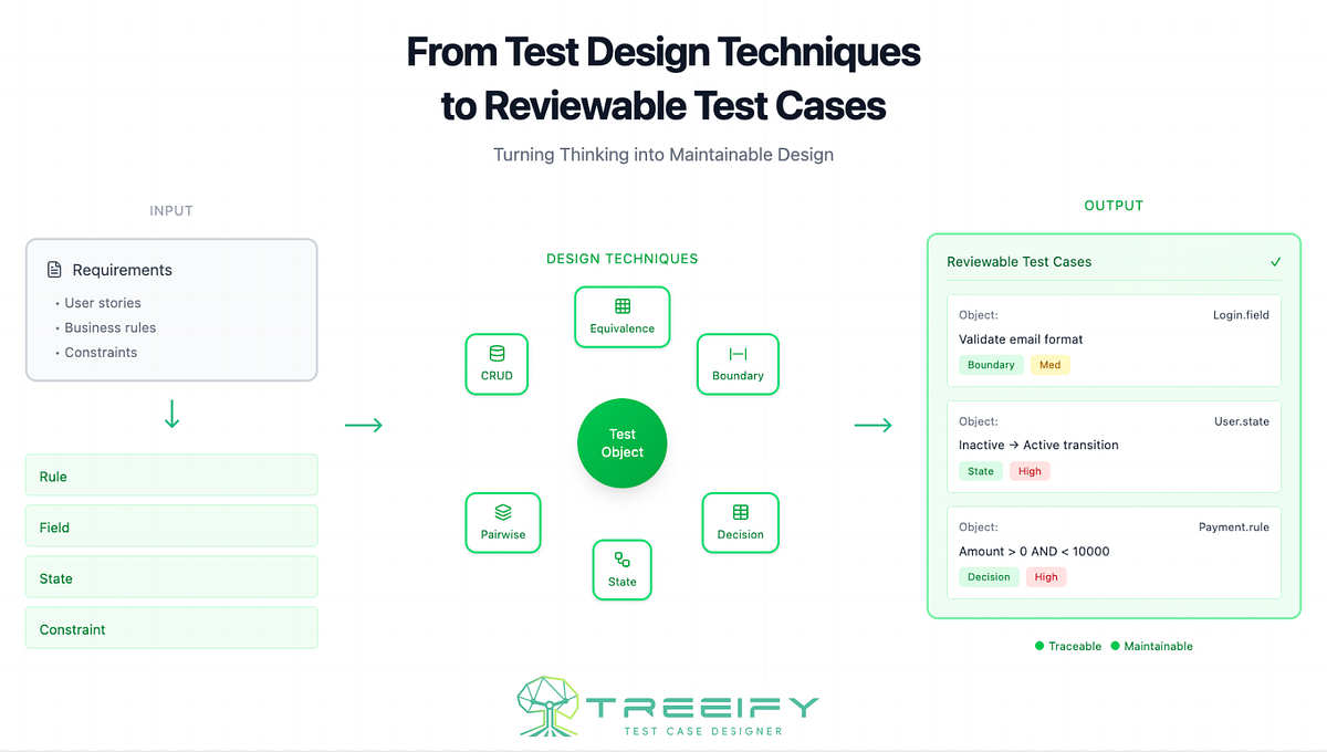 From Test Design Techniques to Reviewable, Maintainable Test Cases | by ...
