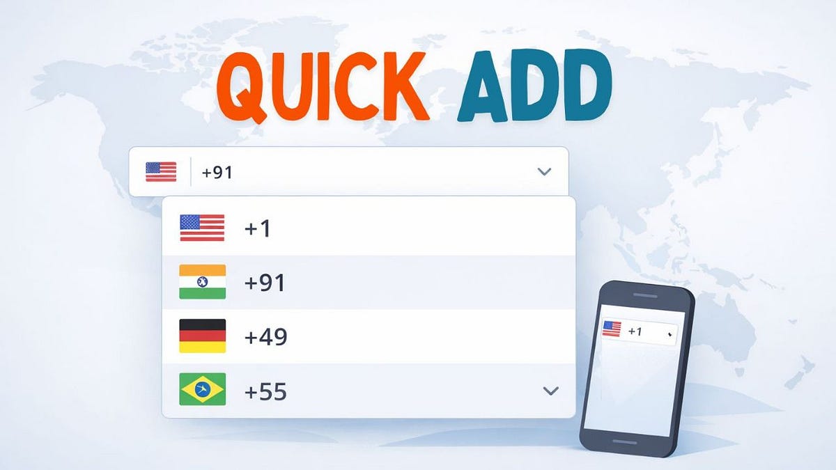 Stop Using Heavy Libraries Just to Show Country Codes and Flags | by ...