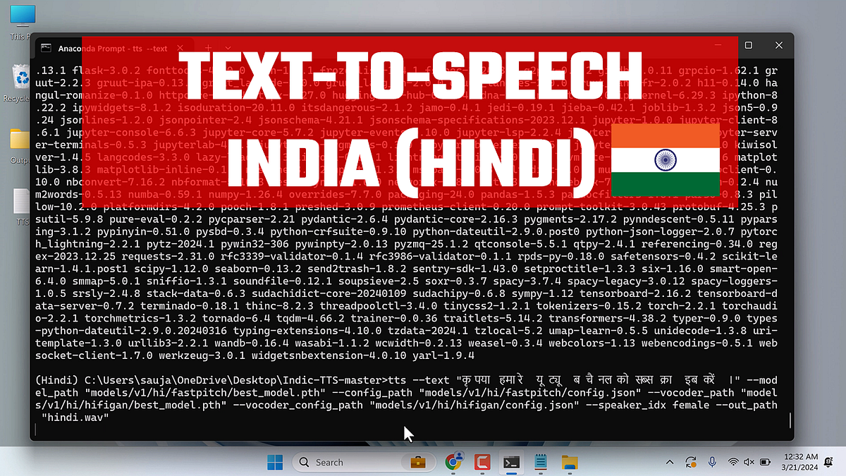 Indic Text to Speech: Hindi TTS Using Python | by Hey, Let's Learn ...