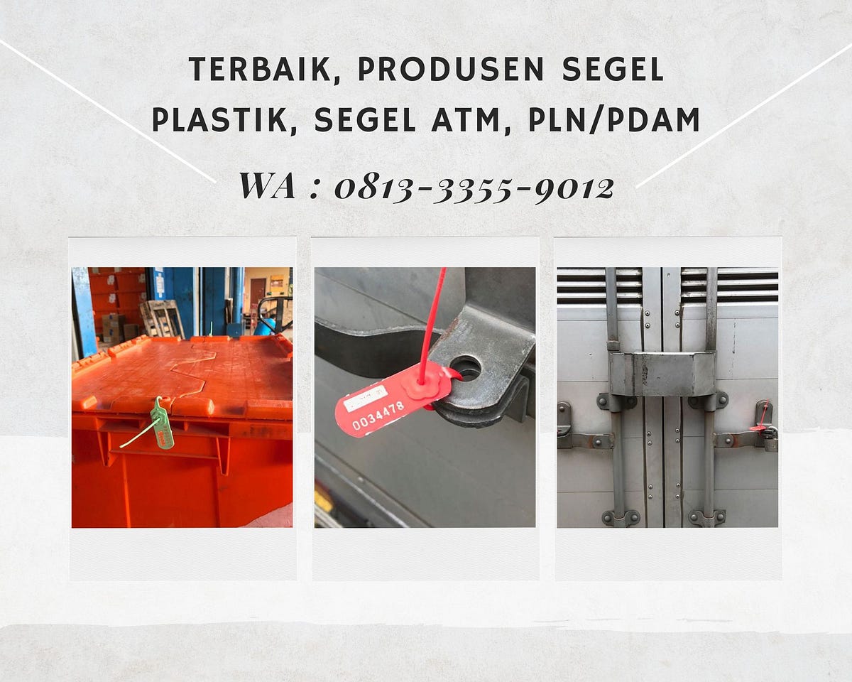 WA : 0813–3355–9012, Pabrik Segel Plastik | Segel ATM Tegal | by pabrik ...