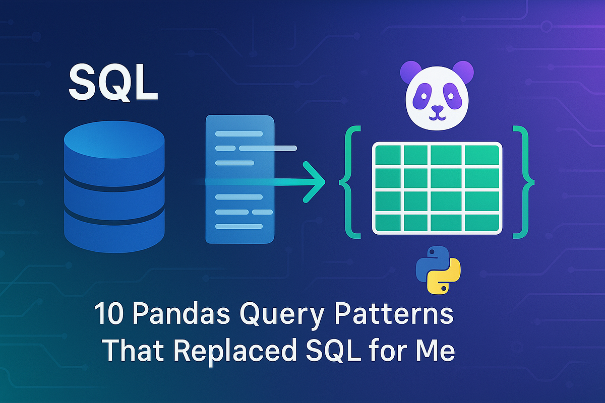10 Pandas Query Patterns That Replaced SQL for Me | by Bhagya Rana | Sep, 2025 | Medium