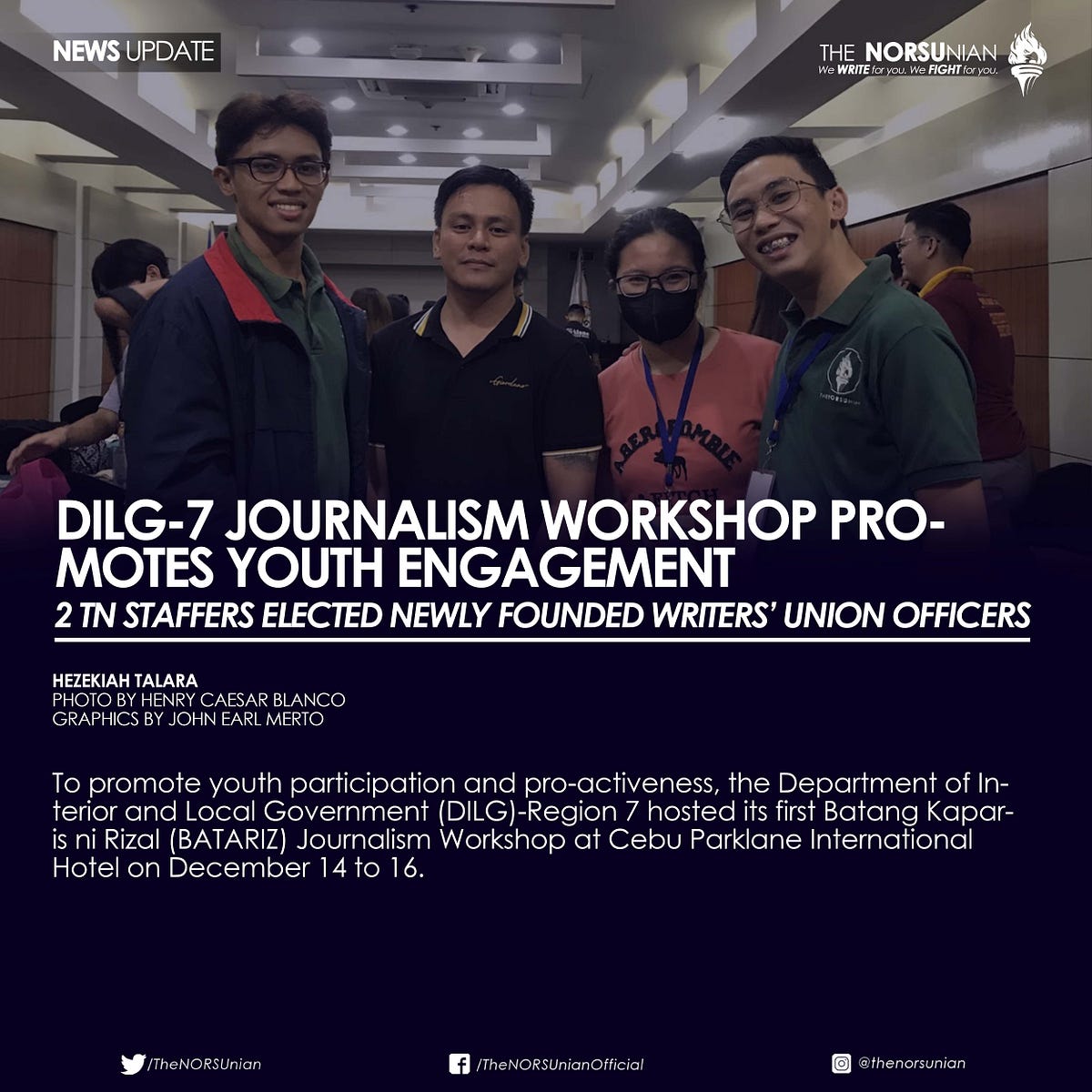 DILG-7 journalism workshop promotes youth engagement | by The NORSUnian ...