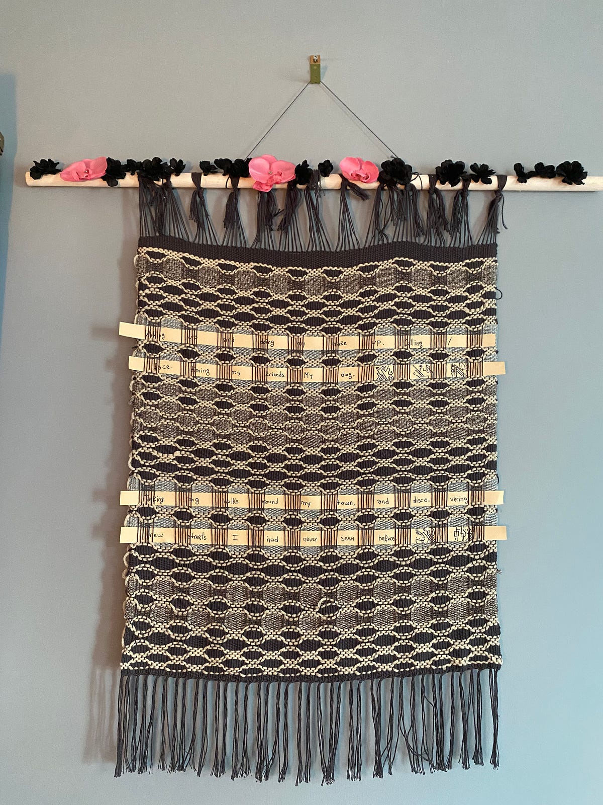 Facetious and the Black Flower on the Light Blue Wall. | by L.G ...