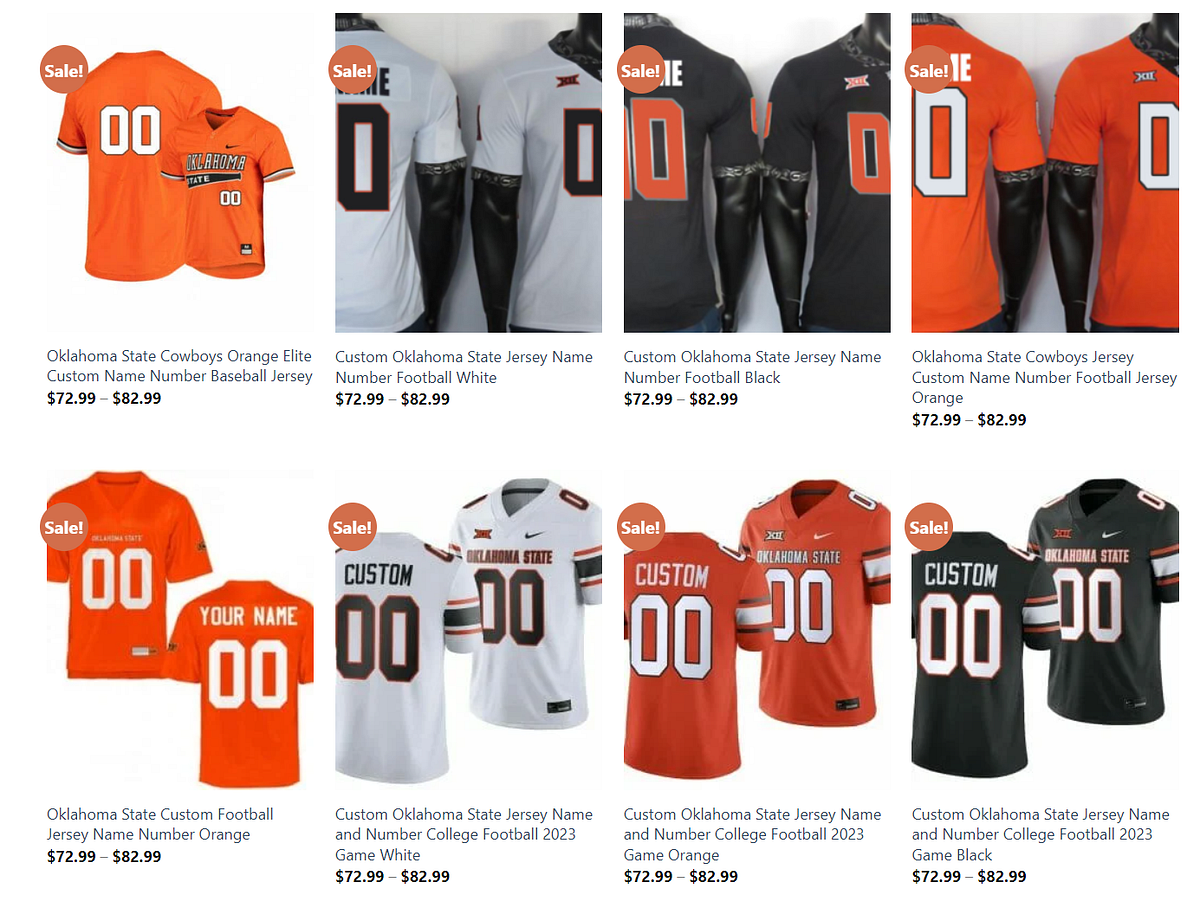 Show Your Team Spirit with a Custom Oklahoma State Cowboys Jersey | by ...