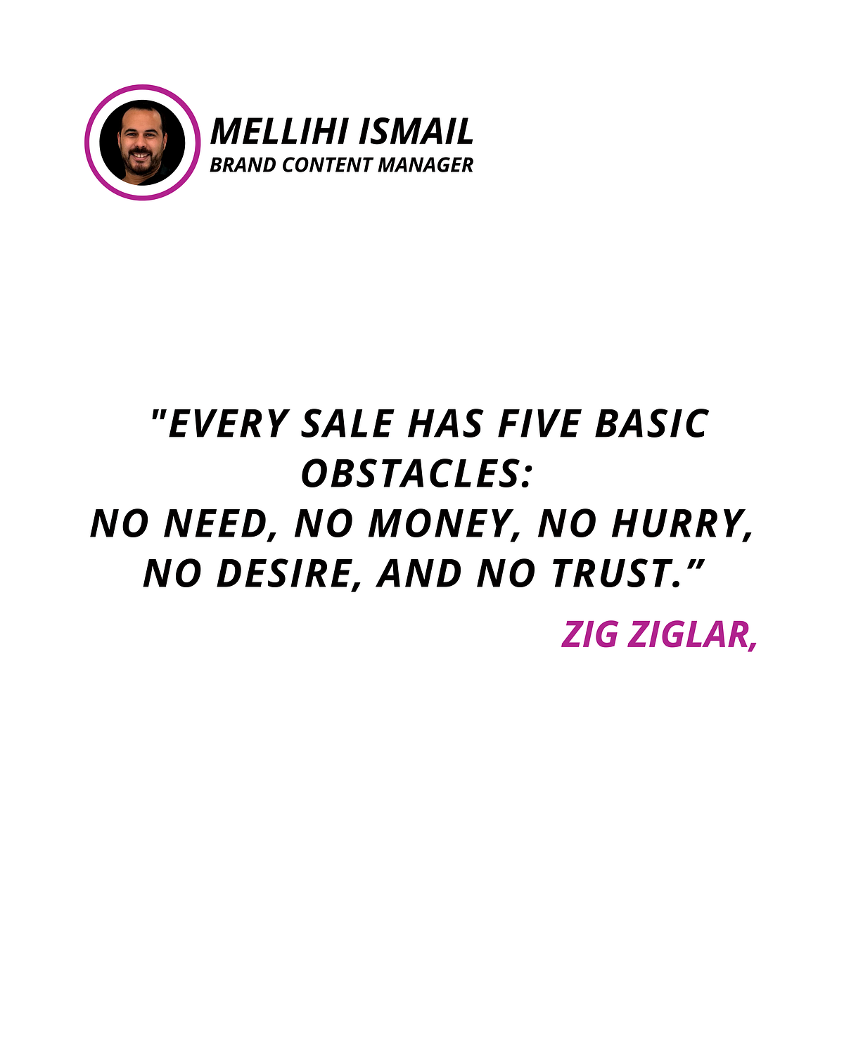 Overcoming the Five Basic Obstacles to Sales Success | by Ismail | Jul ...