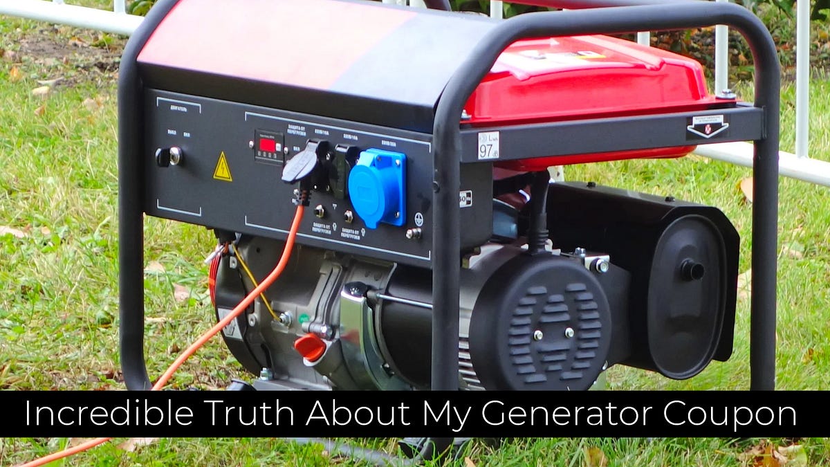 Incredible Truth About My Generator Coupon | by Coupons Experts | Medium
