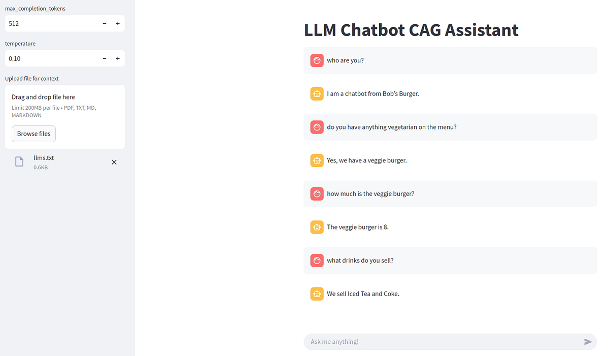 How to Build a Local LLM Chatbot with CAG: Streamlit, vLLM, and Smart ...