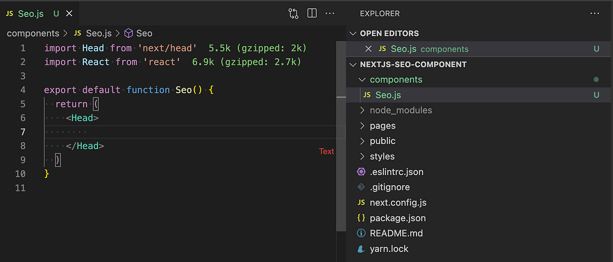 Make your own reusable Next.js / React basic seo component for your ...