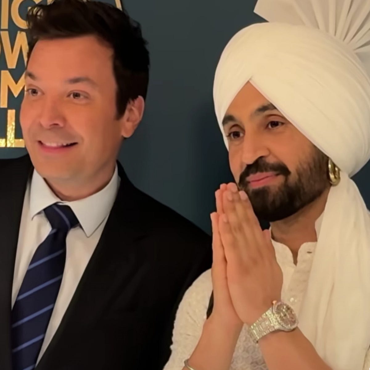 Diljit Dosanjh Shines on 'The Tonight Show' with His Moissanite Watch ...