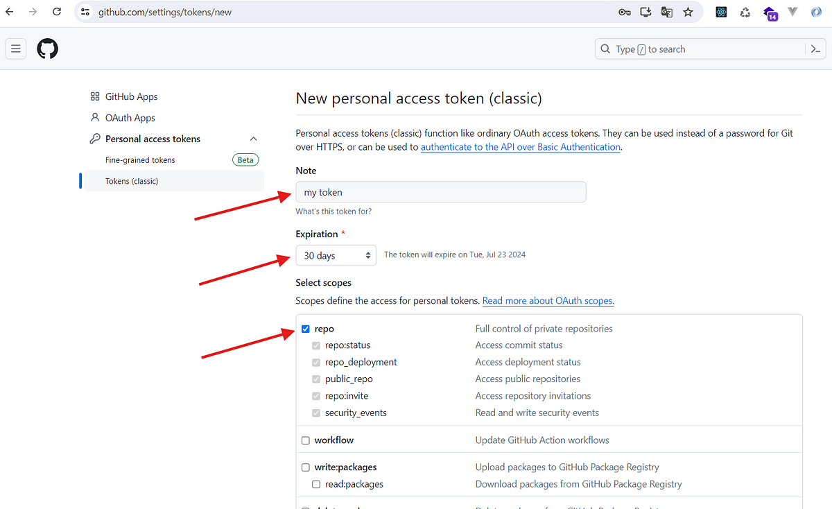 Cloning a Github repository using a personal access token | by Anubhav ... Cloning a Github repository using a personal access token | by Anubhav ...