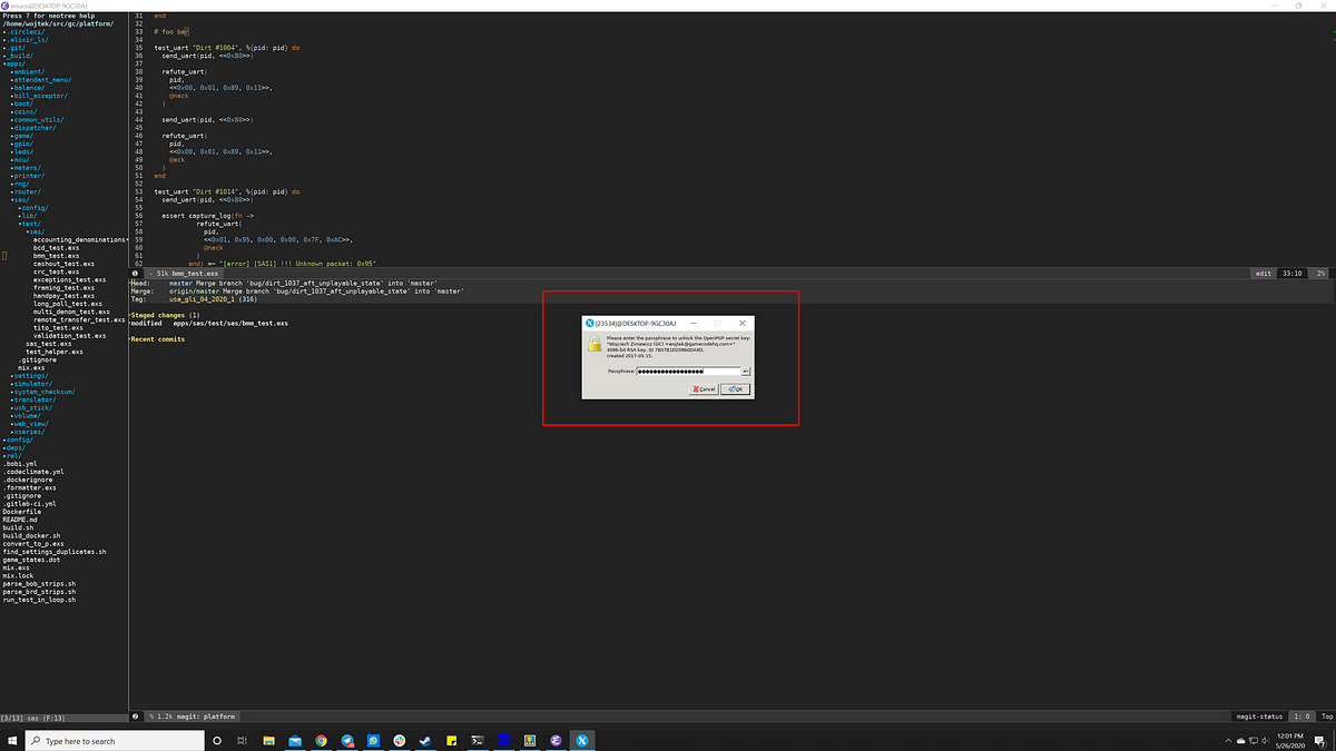 TIL: How to GPG sign commits with spacemacs and magit on WSL2 and X11 / X410? | by Wojciech ...