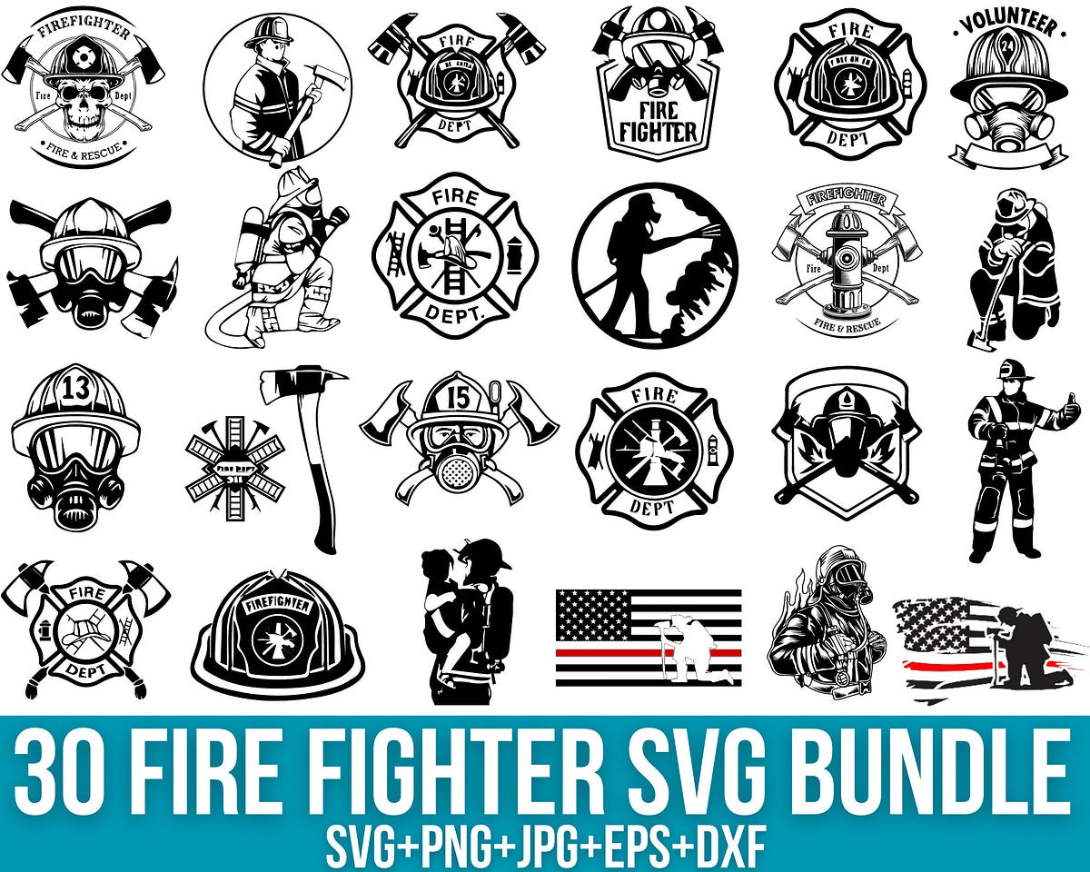 Firefighter svg Bundle, Dad firefighter svg, Fireman svg , Red Line ...