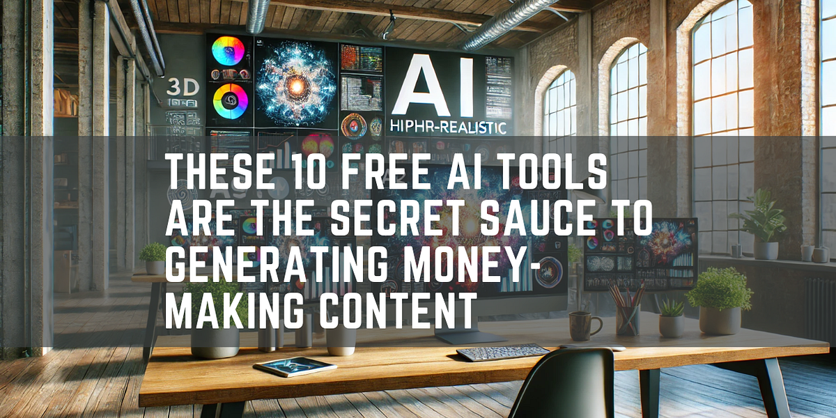 These 10 FREE AI Tools Are the Secret Sauce to Generating Money-Making ...