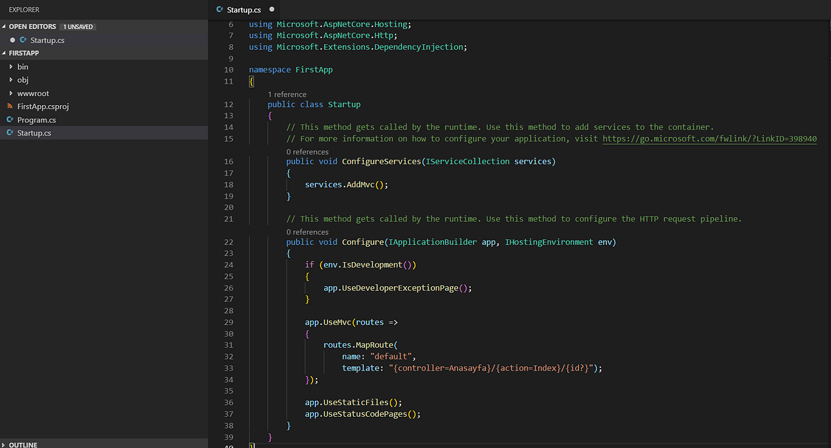 .Net Core Mvc İle İlk Uygulamamızı Geliştirme | by Berke Kurnaz | Medium