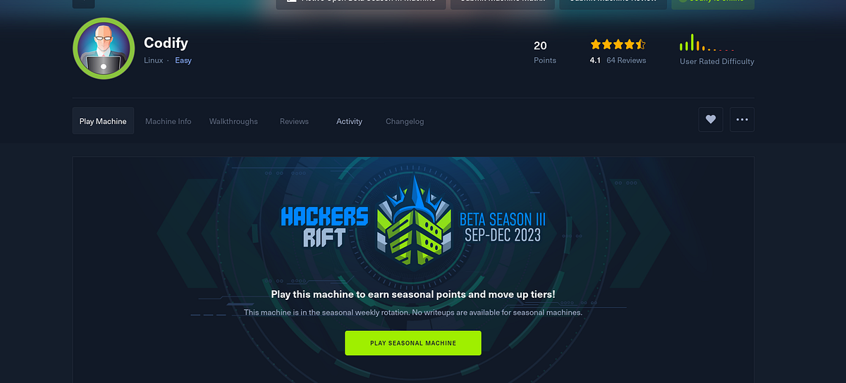 Codify Writeup HTB. Nmap Scan | by Shirilmahato | Nov, 2023 | Medium