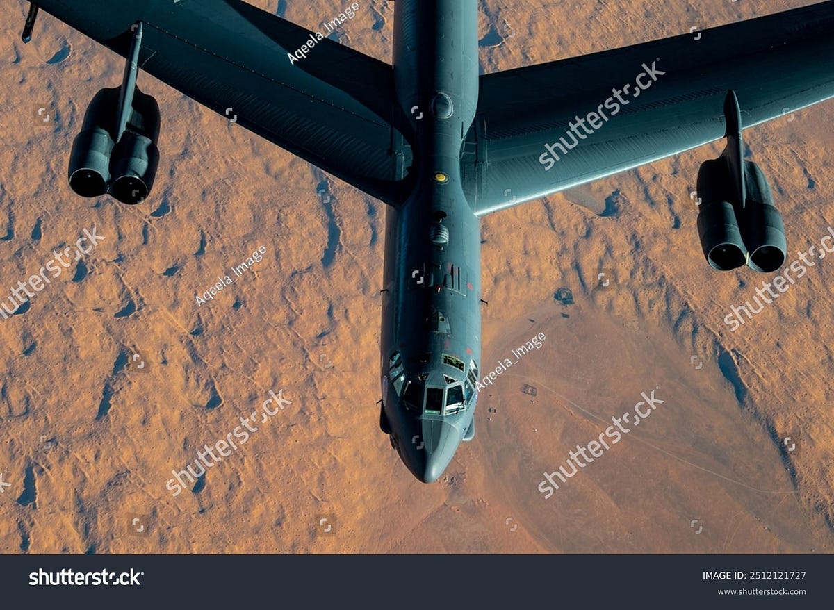 A U.S. Air Force B-52 Stratofortress, assigned to the 2nd Bomb Wing ...