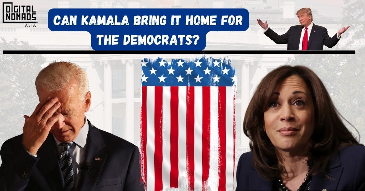 Joe Biden Passes the Torch to Kamala Harris: A Historic Shift in the ...