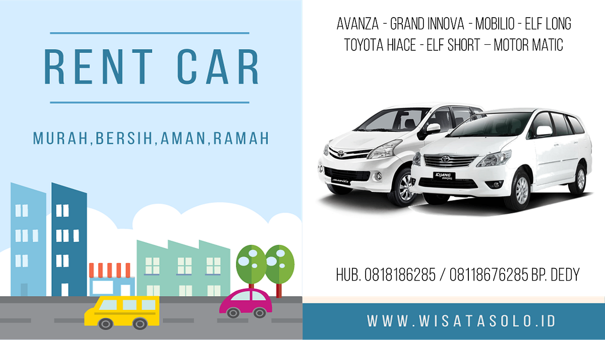0818186285 Carter Mobil Surabaya Solo(wisatasolo.id) | by sewamobil ...