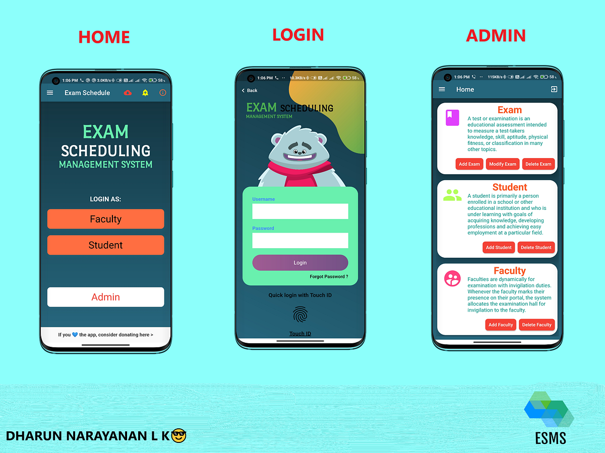 Exam Scheduling Management System|ESMS | by DHARUN NARAYANAN L K | Medium