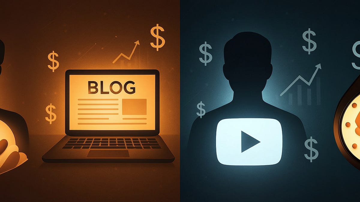 Blogging vs Faceless YouTube: Which One Still Makes Sense in 2025? | by ...