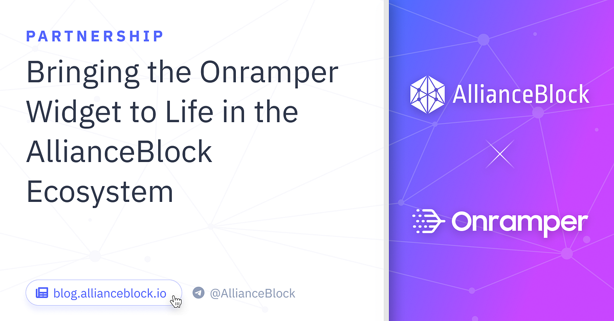 Bringing the Onramper Widget to Life in the AllianceBlock Ecosystem | by Nexera | Medium