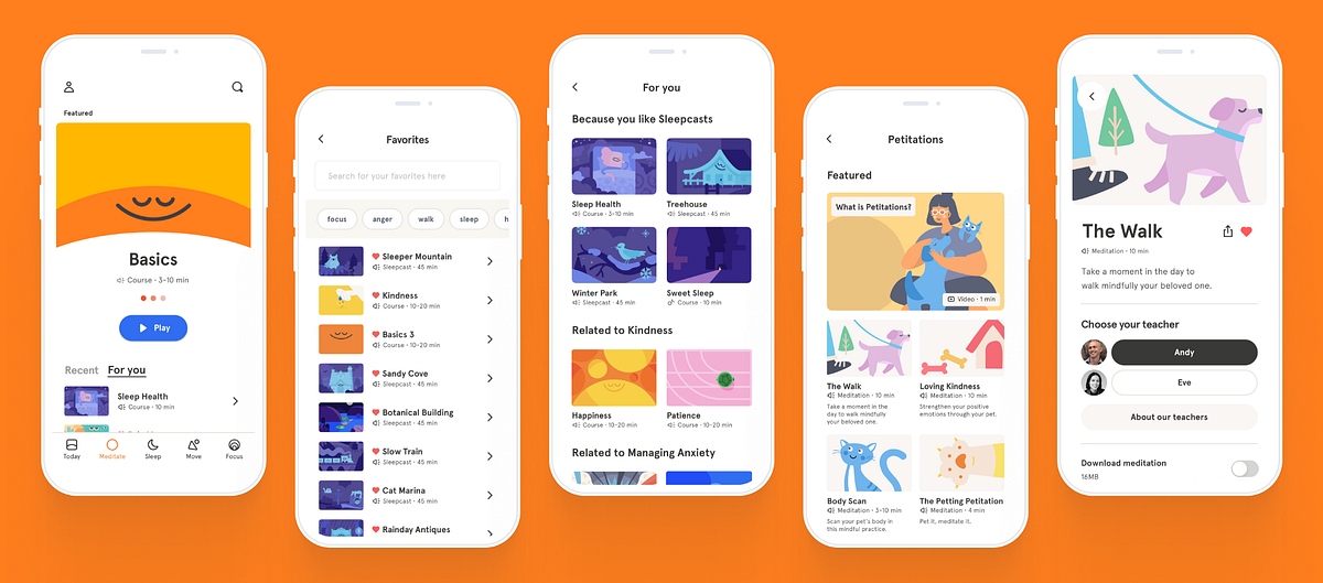 Challenge 2: Headspace. Headspace: Meditation made simple | by silvia ...