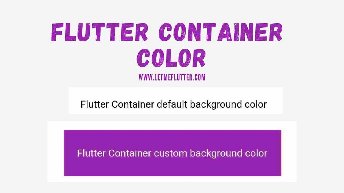 How To Change Flutter Container Color | by Zeeshan Ali | Medium